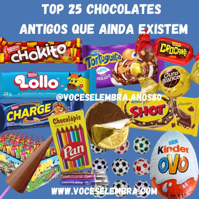 Top 25 chocolates antigos que ainda existem – Você se Lembra